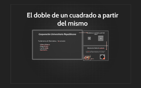 El doble de un cuadrado by Jose Gaviria
