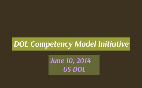DOL Competency Model Initiative Example 3 - "Handmade" by Ryan Merclean ...