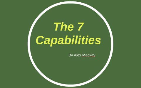 The 7 Capabilities by Alex Mackay on Prezi