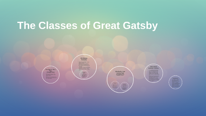 The Classes of Great Gatsby by McKenna Richards