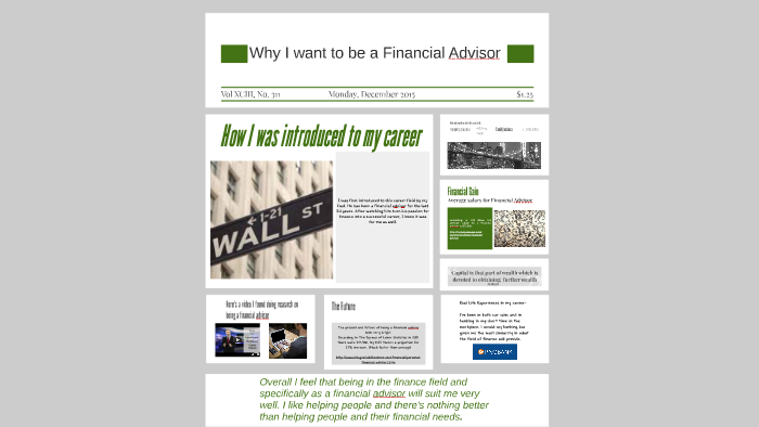 Why I want to be a Financial Advisor by Dean Bricker on Prezi