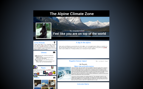 The Alpine Climate Zone by amanda echols on Prezi