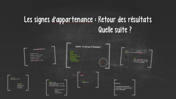 Les signes d'appartenance : Retour des résultats by nathalie boogaerts ...