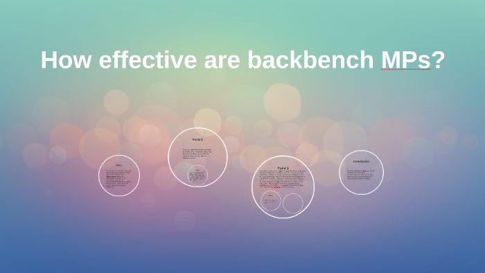How effective are backbench MPs? by Daniel Soto-Llano on Prezi