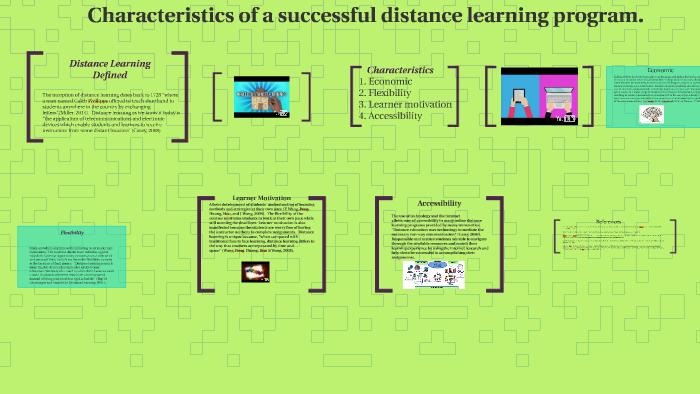 Characteristics of a successful distance learning program. by Mario ...