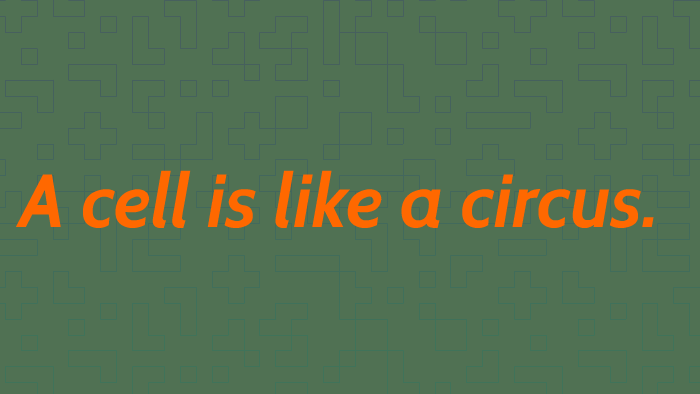 A cell is like a circus. by James Runion @woodland middle school on Prezi