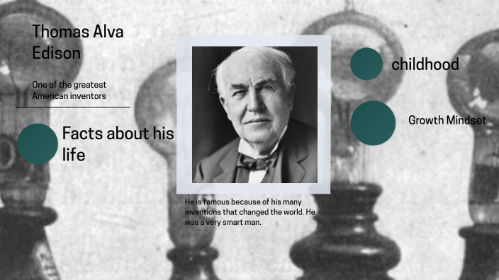 Growth Mindset Research Project- Thomas Edison by Rebecca Slobodian on ...