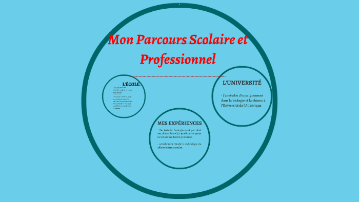 Mon Parcours Scolaire et Professionnel by Sandra Torres on Prezi