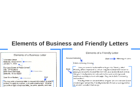 Elements of Business and Friendly Letters by Ty Hoppe on Prezi