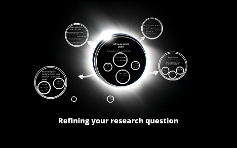 Refining your research question by Lisa Scott
