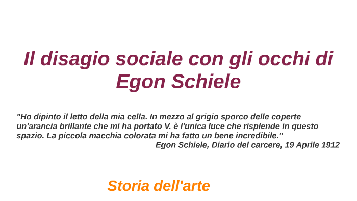 Il disagio sociale con gli occhi di Egon Schiele by Martina Ghiselli on ...