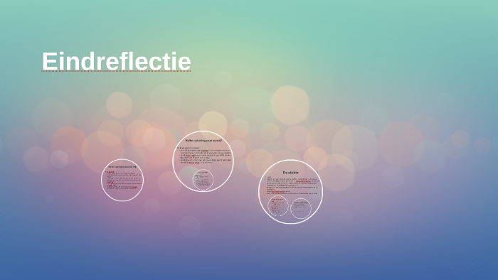 Eindreflectie by on Prezi