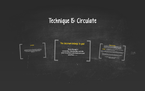 Technique 15: Circulate by Sophia Dunsworth on Prezi