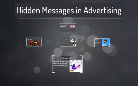 Hidden Messages in advertising by kelsey manchester on Prezi