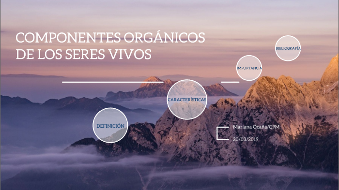 componentes orgánicos de los seres vivos by Mariana Ocaña Delgado on Prezi