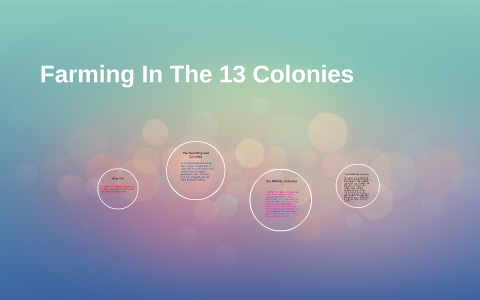 Farming In The 13 Colonies by Garrett Maag on Prezi