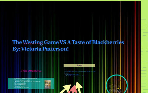 The Westing Game VS A Taste of Blackberries by Malinda Lipscomb on Prezi