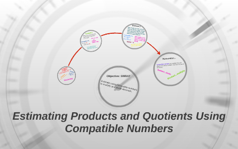 Estimating Products and Quotients Using Compatible Numbers by on Prezi