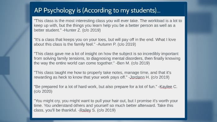 AP Psychology by Josh Gaydos on Prezi