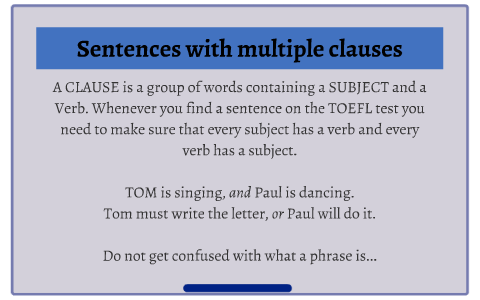 Sentences with multiple clauses by on Prezi