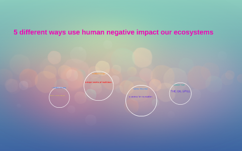 5 different ways use human negative impact our ecosystems by kadada ...