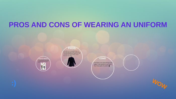 PROS AND CONS OF WEARING AN UNIFORM by ine cornejo on Prezi