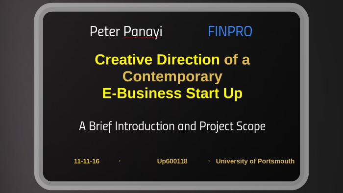 Peter Panayi FINPRO by Peter Panayi on Prezi