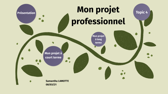 Projet professionnel (numérique) by samantha LAMOTTE on Prezi