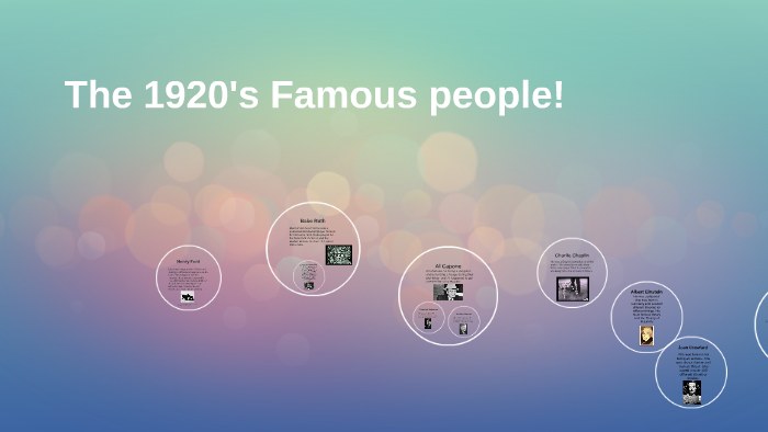 The 1920's Famous people! by Sidni Nordyke on Prezi
