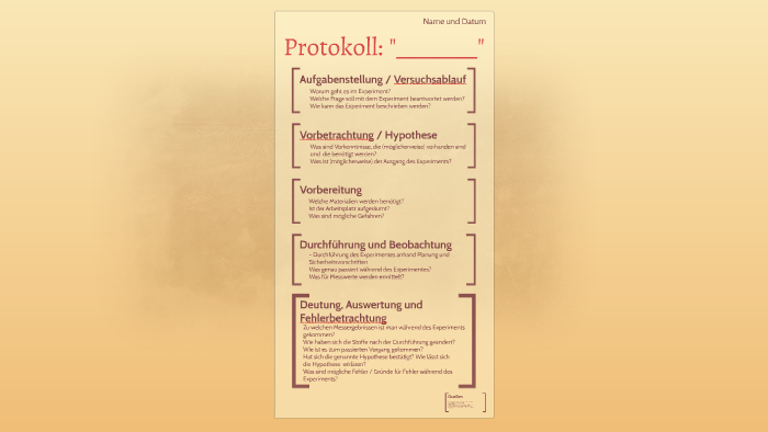 Wie erstellt man ein Protokoll? by dominic wittner on Prezi