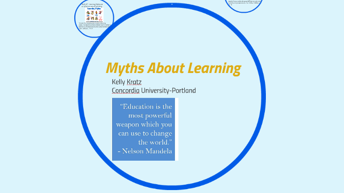 Myths About Learning by Kelly Kratz on Prezi