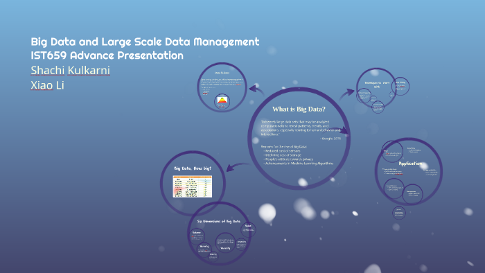 Big Data and Large Scale Data Management by on Prezi