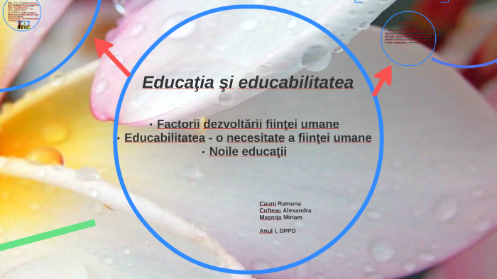 Eductia si educabilitatea by Cauni Ramona on Prezi