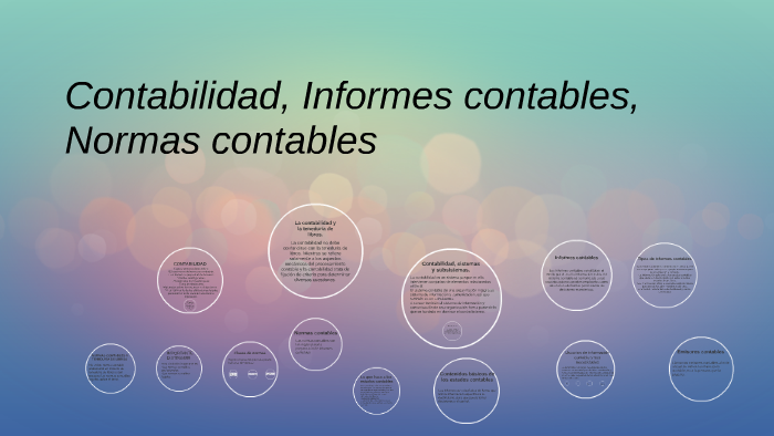 Contabilidad, Informes contables, Normas contables by Paz Lucia Jimenez ...