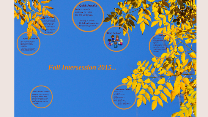 Fall Intersession Day 1 by William Grayson on Prezi