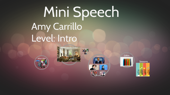 Mini Speech by on Prezi