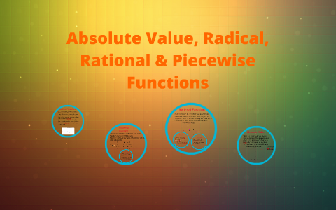 Absolute Value, Radical, Rational & Piecewise Functions by Joanna Silva ...