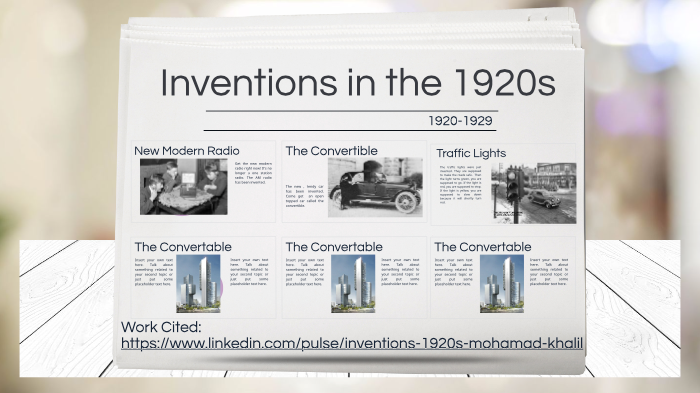 Inventions in the 1920s by Kyra Anderson on Prezi