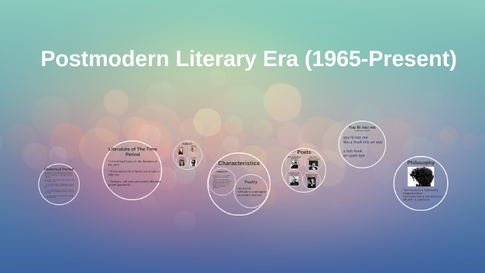 Postmodern Literary Era (1965-Present) by Nicole Enriquez on Prezi