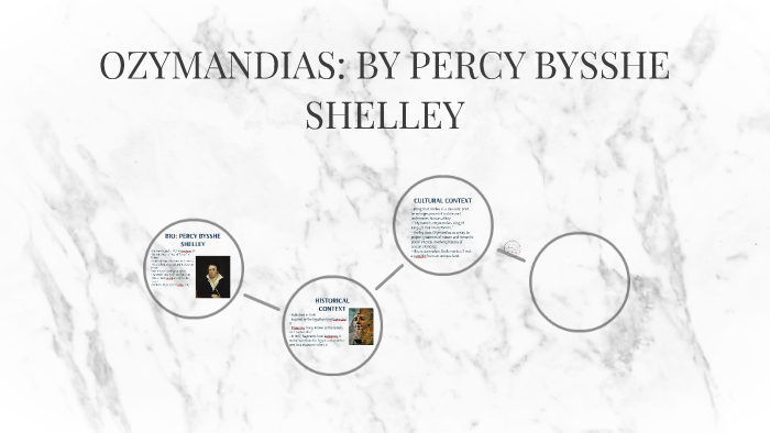 OZYMANDIAS: BY PERCY BYSSHE SHELLEY by Kira Ivery on Prezi