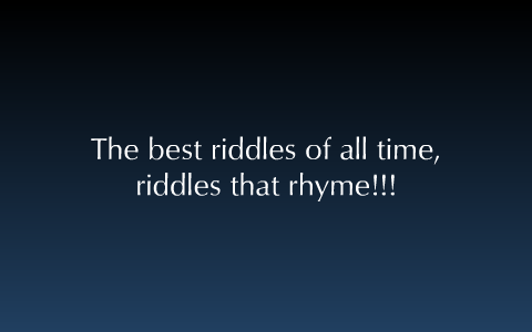 The best riddles of all time, riddles that rhyme! by Jacque Waddell on ...
