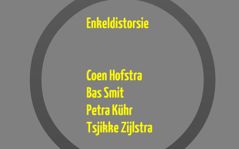 Bewegen & Trainen : Enkeldistorsie by Coen Hofstra on Prezi