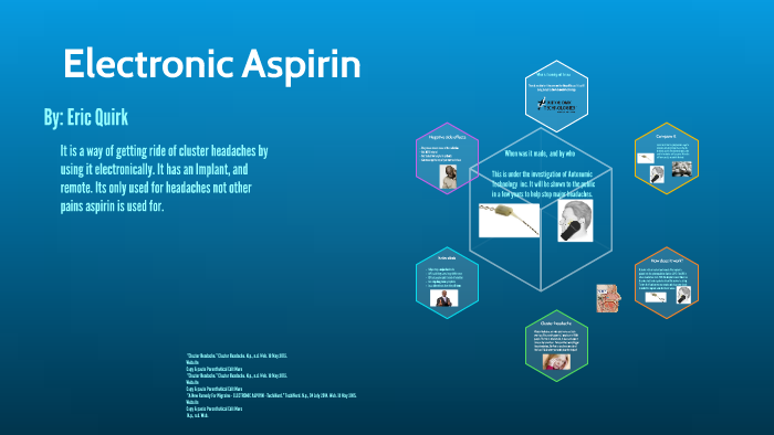 Electronic Aspirin by Eric Quirk on Prezi