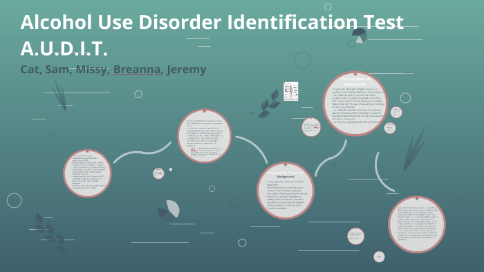 Alcohol Use Disorders Identification Test A.U.D.I.T. by Cat Klarich on ...