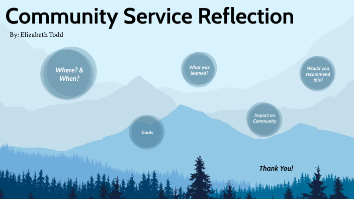 Community Service Reflection by Elizabeth Todd on Prezi