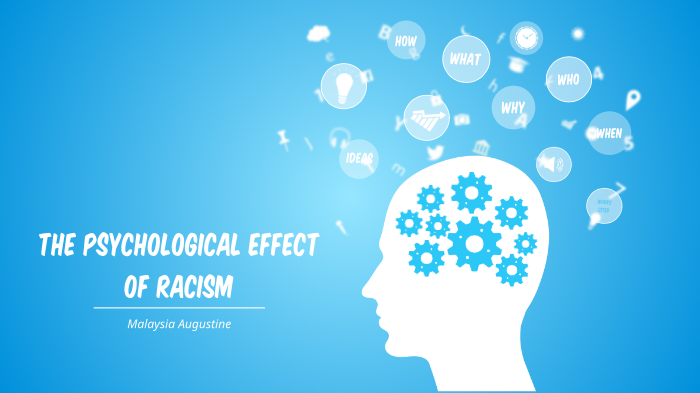 Psychological Effect of Racism by Malaysia Augustine on Prezi