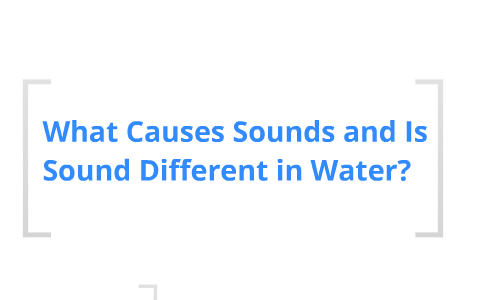What Causes Sound and Is Sound Different in Water by Alissa Jamison on ...