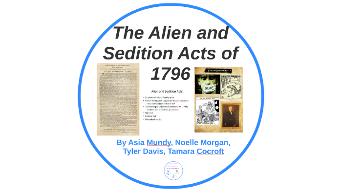 The Alien and Sedition Acts of 1796 by tamara cocroft on Prezi