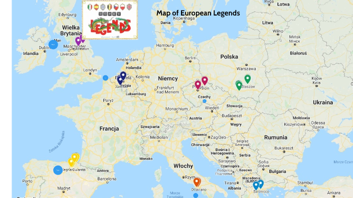Map of European Legends by MAJA KOL on Prezi
