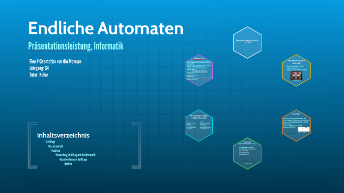 Endliche Automaten by ole mathis on Prezi